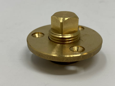 Hull Drain Plug Square Stern Plug with base 1/2 inch NPT Brass – Bakes ...